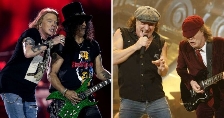 Mira a Guns N' Roses hacer un cover de AC/DC nunca antes mostrado en ...